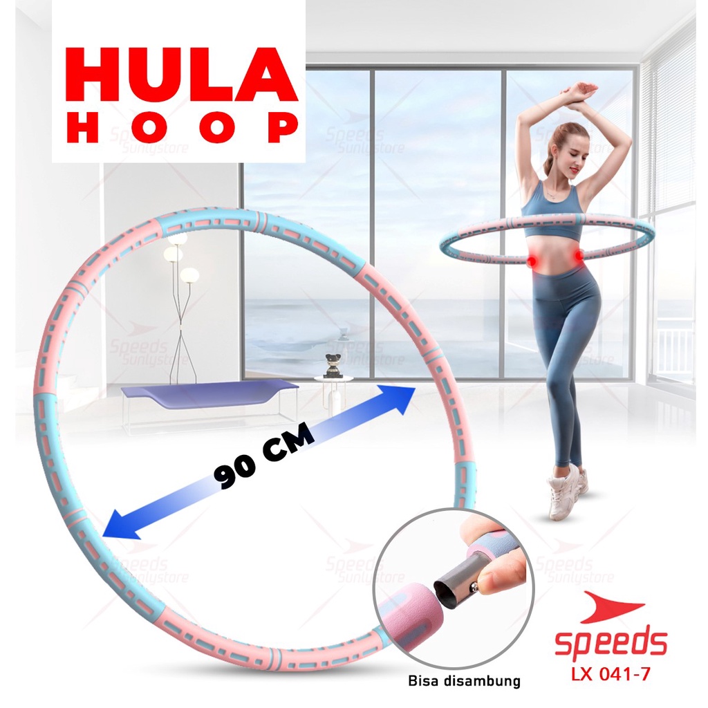 Jual SPEEDS Hula Hoop Olahraga Fitness Portabel Bongkar Pasang Rangkai ...