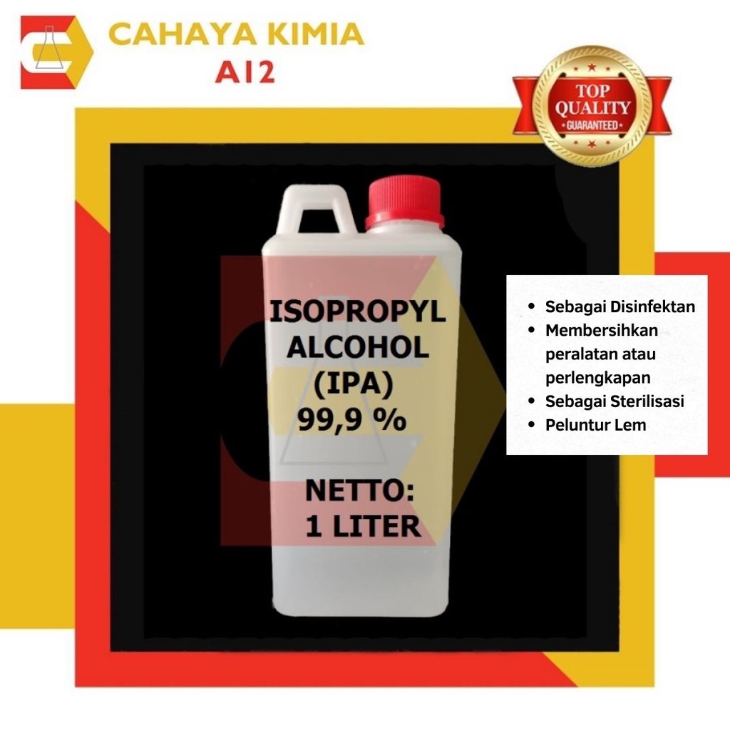 Jual Isopropyl Alcohol IPA 99,9% 1 Liter | Shopee Indonesia