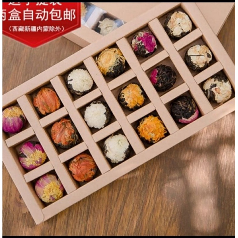 Jual Blooming Flower Tea/Bunga Mekar (Per Set 18 pcs) Gift Set | Shopee ...