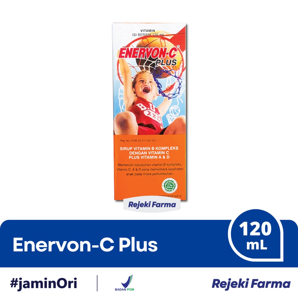 Jual Enervon-C Plus Syrup Multi Vitamin Anak isi 120 ml - EnervonC ...