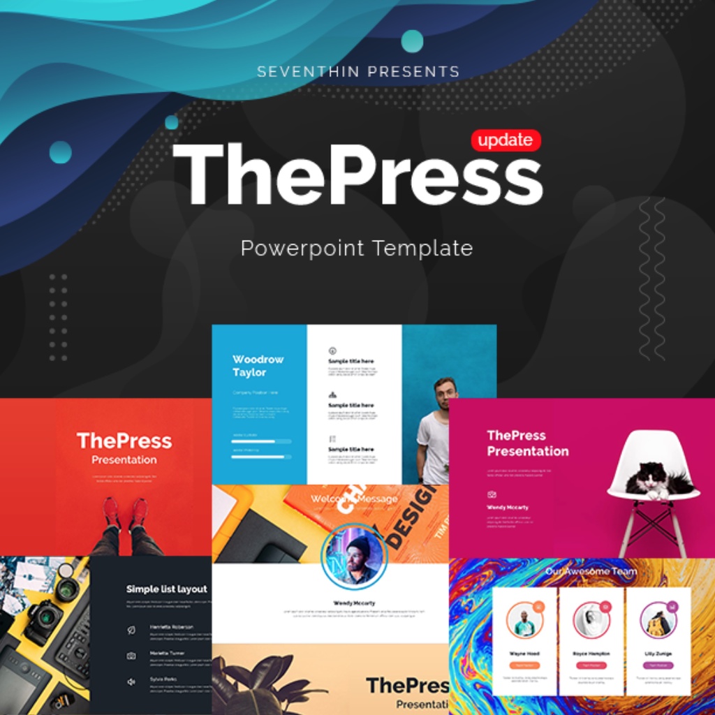 Jual NS PROMO The Press Animated Powerpoint Presentation Templates ...