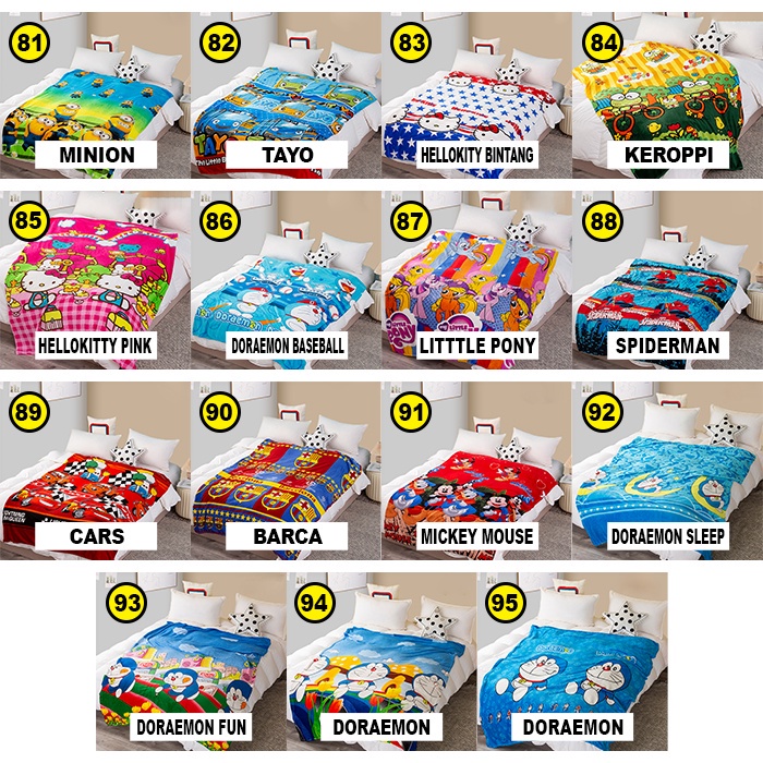 Jual selimut karakter anak ukuran 175cm x 125cm | Shopee Indonesia