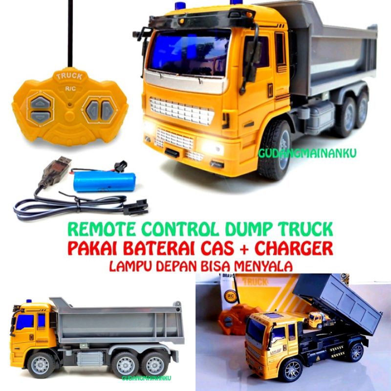 Jual mobil RC remote control Truck tanah Dump Truck//Truck molen ...