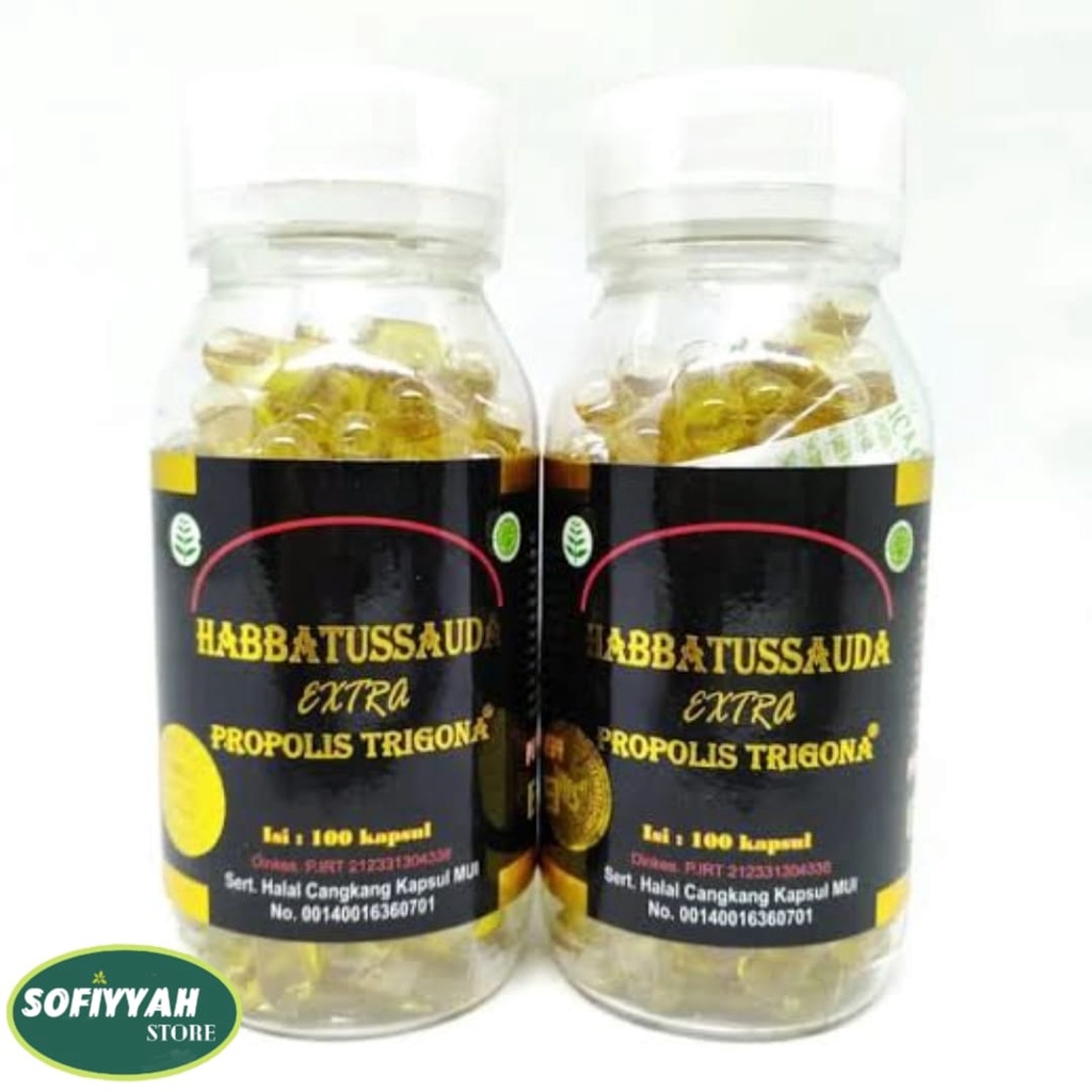 Jual Habbatussauda Extra Propolis Trigona 100 Kapsul UMS | Habatussauda ...
