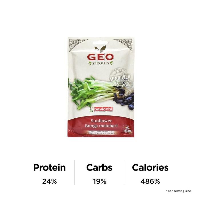 Jual Organic Sunflower Sprout Seed Geo 80 g | Shopee Indonesia