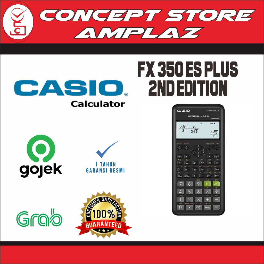 Jual CASIO FX 350ES PLUS 2nd edition . FX 350 ES PLUS 2nd edition . FX350ESPLUS 2nd edition ...