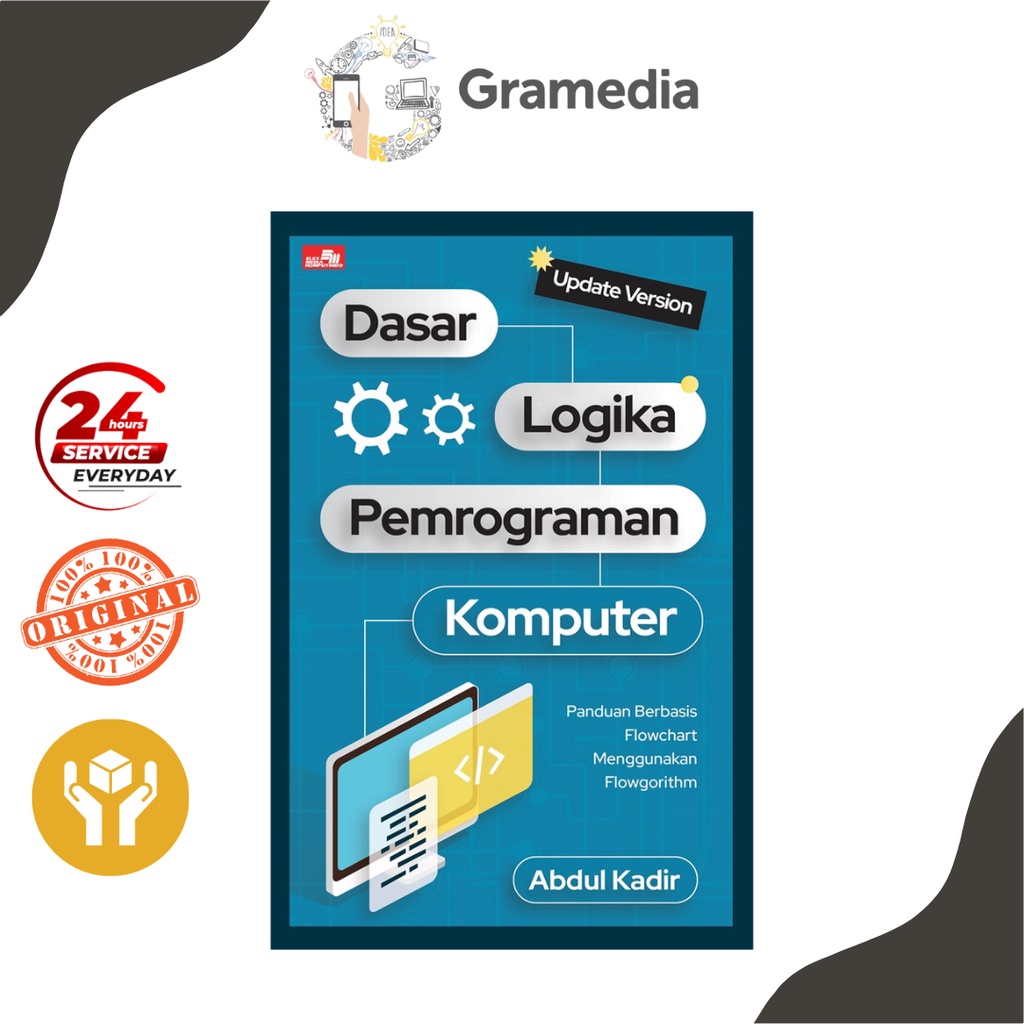 Jual Gramedia Mega - DASAR LOGIKA PEMROGRAMAN KOMPUTER (UPDATE VERSION) - ABDUL KADIR | Shopee ...