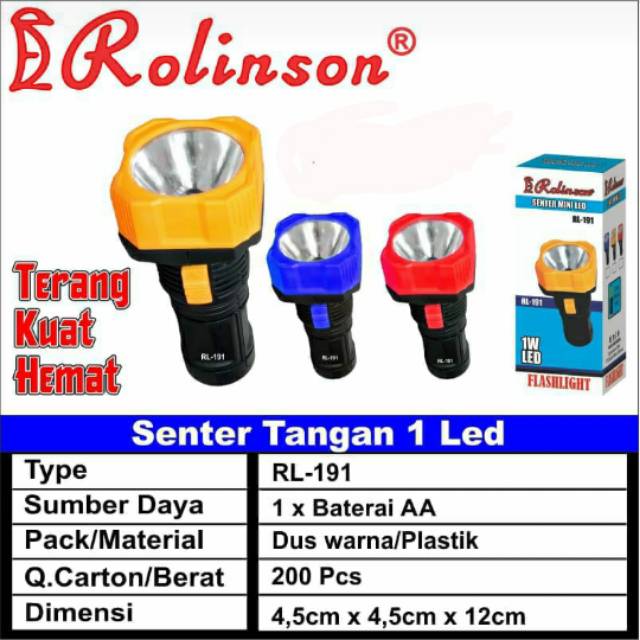 Jual Senter mini led robinson ( 1 w led ) | Shopee Indonesia