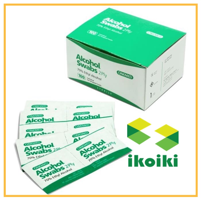 Jual Alcohol Swabs Onemed Alkohol Swab Box 100 Lembar | Shopee Indonesia