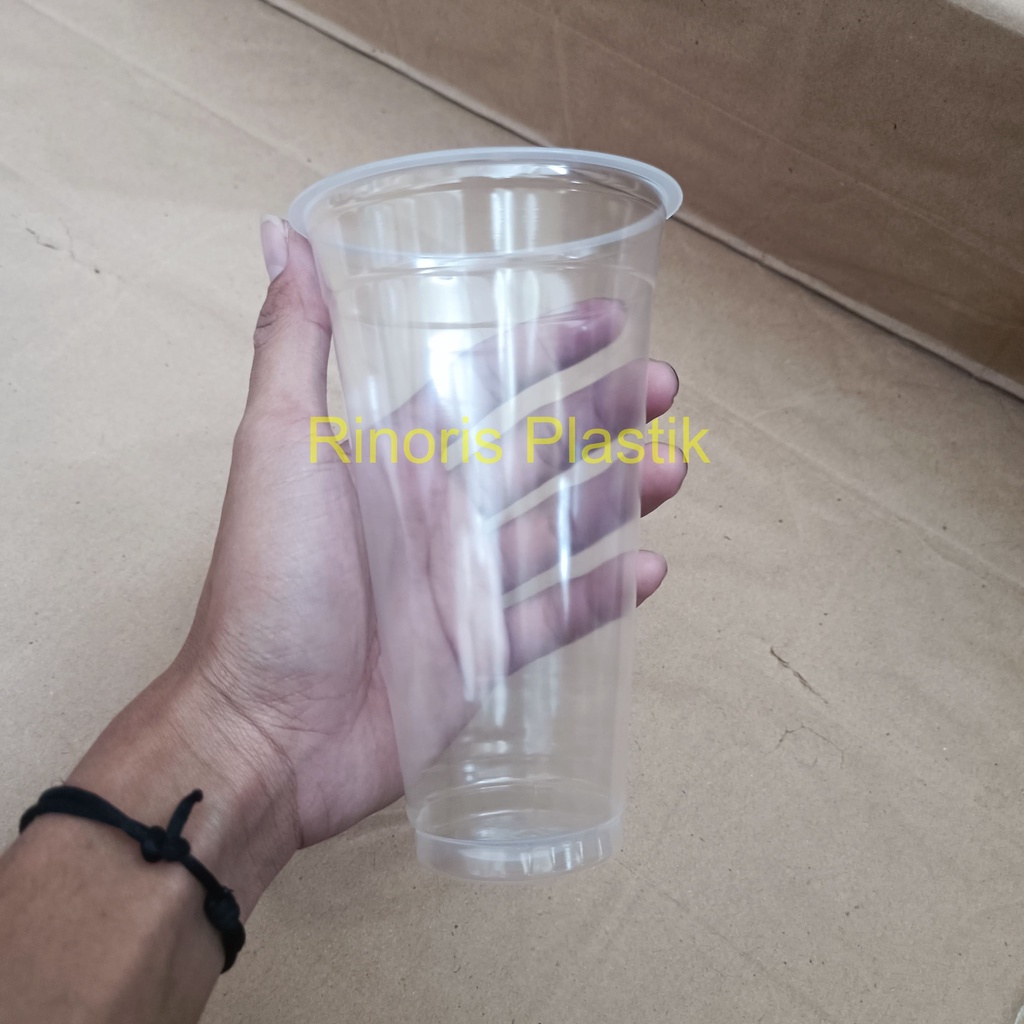 Jual Gelas plastik slim 18oz/Gelas cup slim 18oz/Gelas slim 18oz/Gelas ...