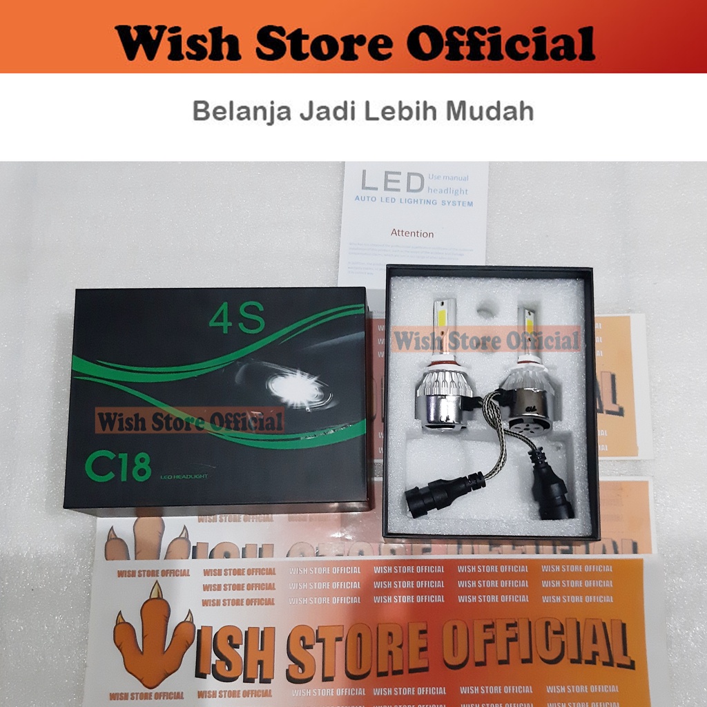 Jual Lampu Bohlamp Bohlam Dop LED HB3 / 9005 All In One Compact Design ...