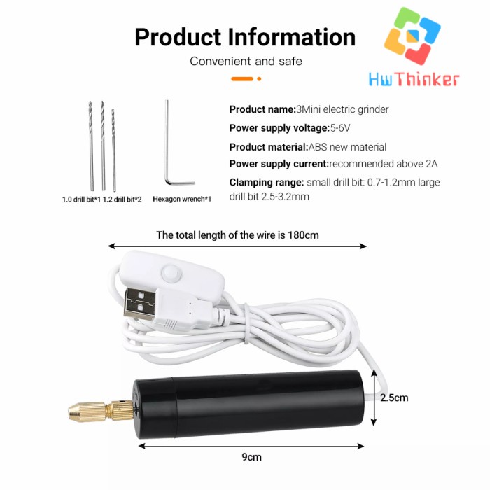 Jual Bor Mini Micro Small Metal USB 5V Electric Motor Hand Drill PCB ...