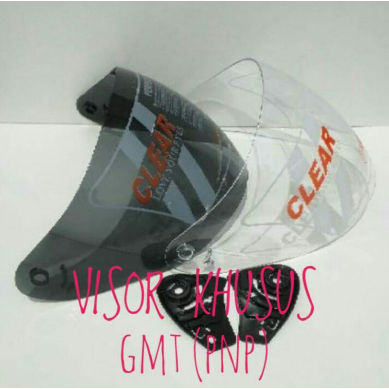 Jual KACA VISOR KHUSUS HELM GMT CLEAR BENING DAN HITAM PNP VISOR KYT ...