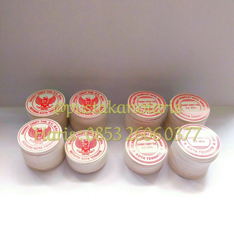 Jual Sticker Segel Akta Notaris + Sticker Segel Akta PPAT (Paket MIX ...