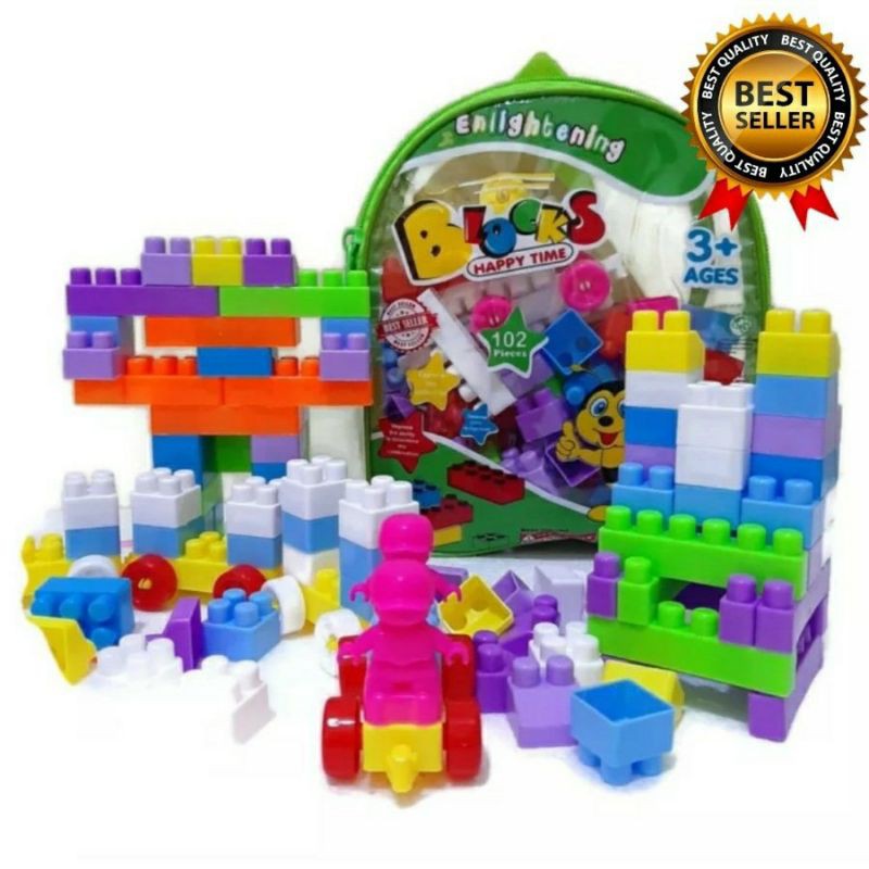 Jual A0346 MAINAN BALOK SUSUN ROBOT DIY BUILDING BLOCK BALOK SUSUN ...