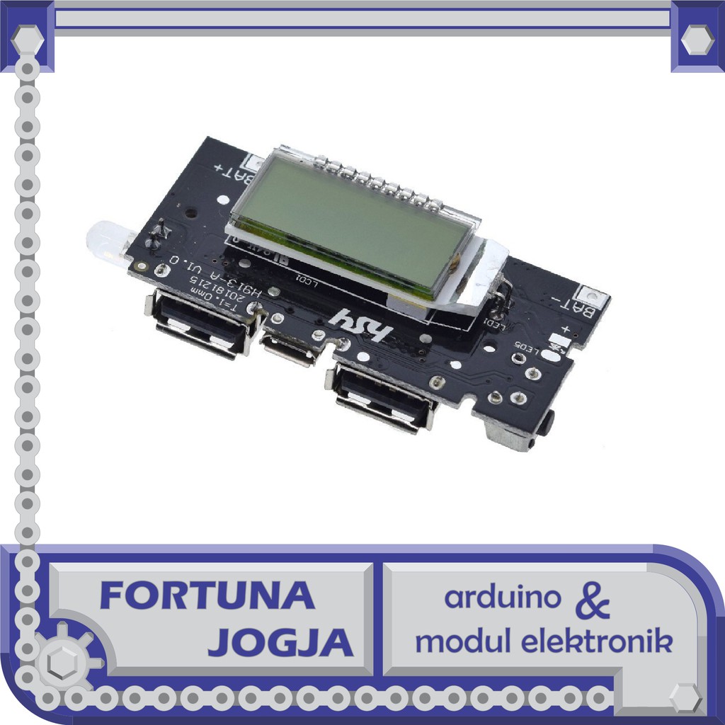 Jual Modul Powerbank H913-A Dual Output 5V 1A & 2.1A dengan LCD Display ...