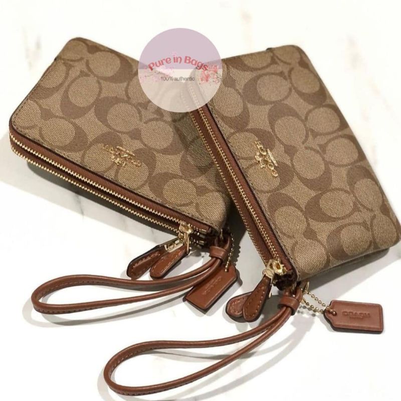 Jual Dompet coach panjang corner authentic 100% ori outlet. | Shopee ...