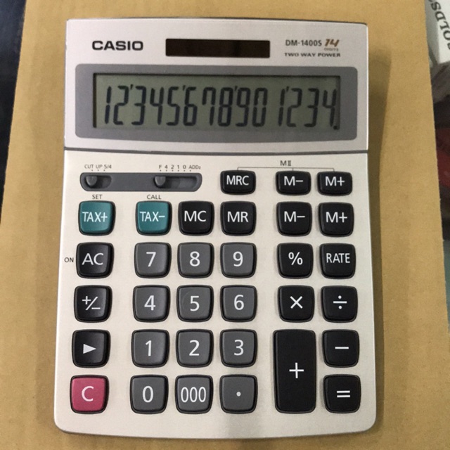 Jual Kalkulator Casio ASLI DM-1400S 14Digits | Shopee Indonesia
