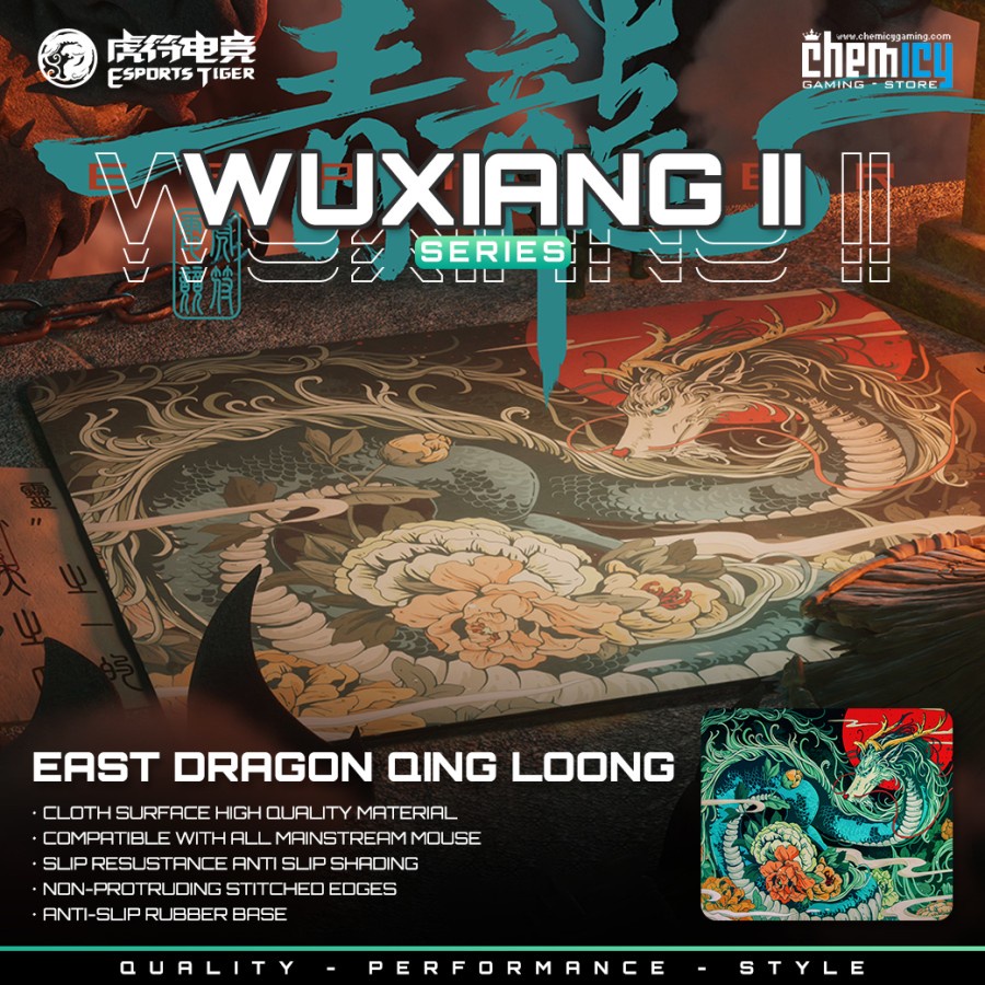 Jual Tiger Arc Wuxiang II East Dragon Qing Loong Cloth Gaming Mousepad ...