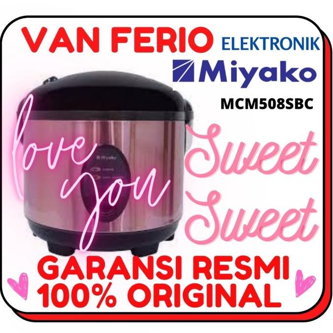 Jual Magic Com Miyako MCM508SBC Rice Cooker 3 In 1 MCM-508SBC MCM508 1 ...