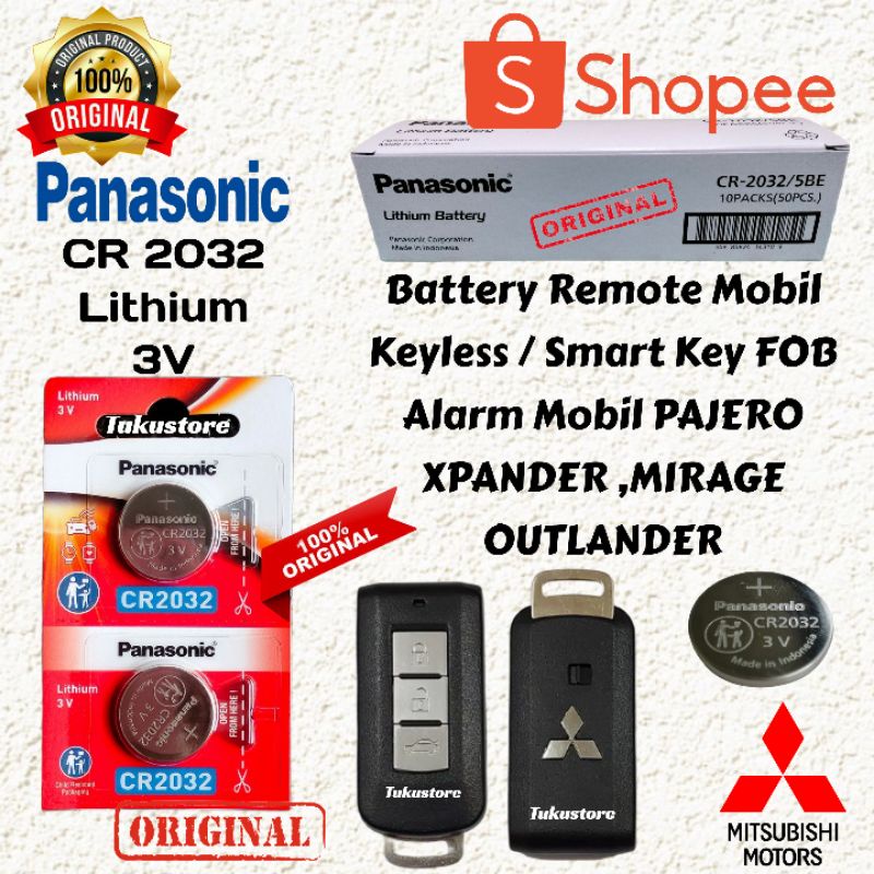 Jual Battery Remote Mobil PAJERO,XPANDER,MIRAGE,OUTLANDER Baterai ...