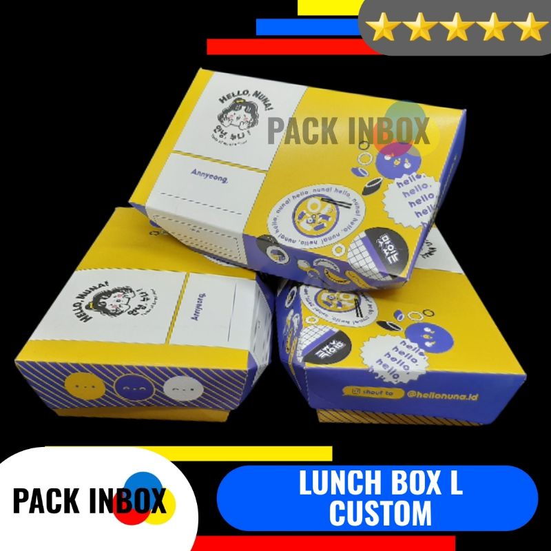 Jual PAPER LUNCH BOX L CUSTOM KARDUS AYAM GEPREK CUSTOM DUS AYAM PENYET ...