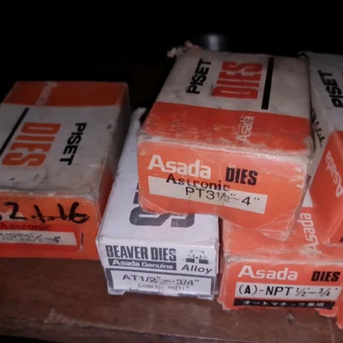 Jual Promo ASADA Piset Dies Mata Snai Drat Pipa Set Astronic PT 3.1I2 ...