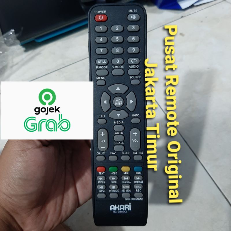Jual REMOTE REMOT TV AKARI LED LCD RC-9915AS SEPERTI ORIGINAL | Shopee ...