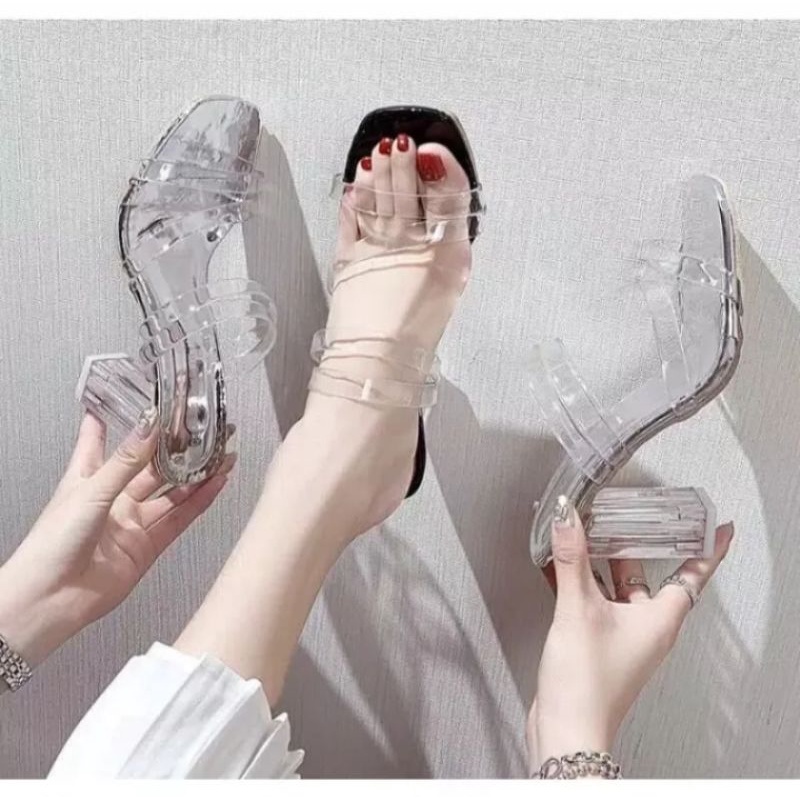 Jual Heels kaca HS06 | Shopee Indonesia