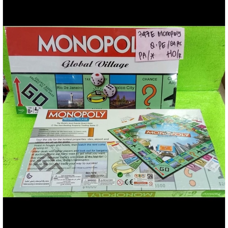 Jual monopoli international besar jadul around the world merah real ...