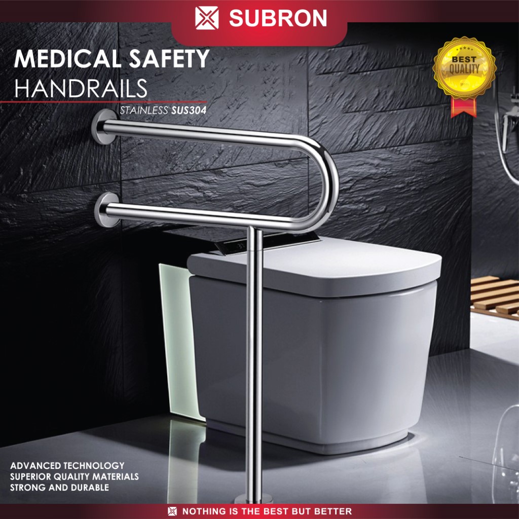 Jual SUBRON SUS304 Handrails Medical Safety Pipa Pegangan Orang Tua ...