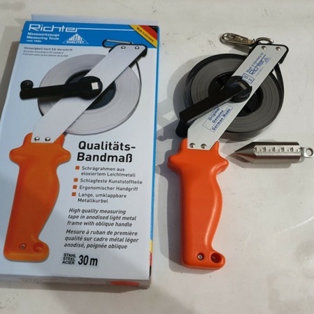 Jual Sounding Tape Richter 30M / Meteran Minyak 30 Meter Stainless ...
