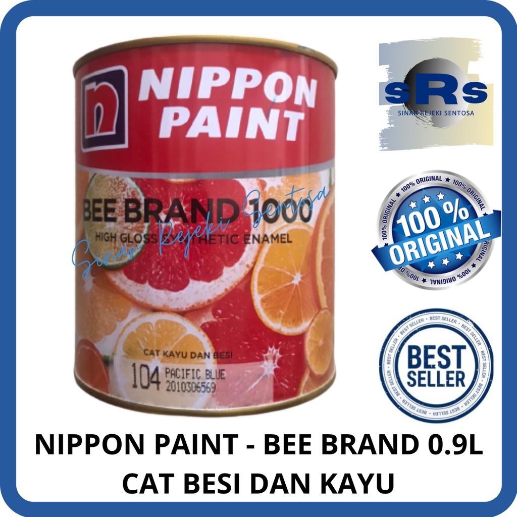 Jual NIPPON PAINT - BEE BRAND 1000 CAT KAYU DAN BESI 0,9L | Shopee Indonesia