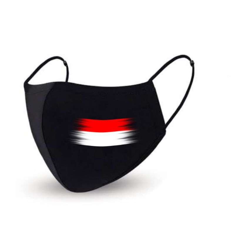 Jual Masker BENDERA MERAH PUTIH mask INDONESIA / 3ply katun 3 lapis ...