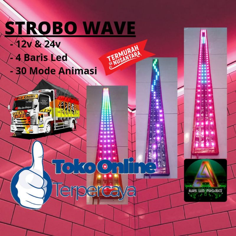 Jual LED STROBO WAVE RGB KACA TRUCK PICK UP BUS LED HITAM (BLACK PCB ...