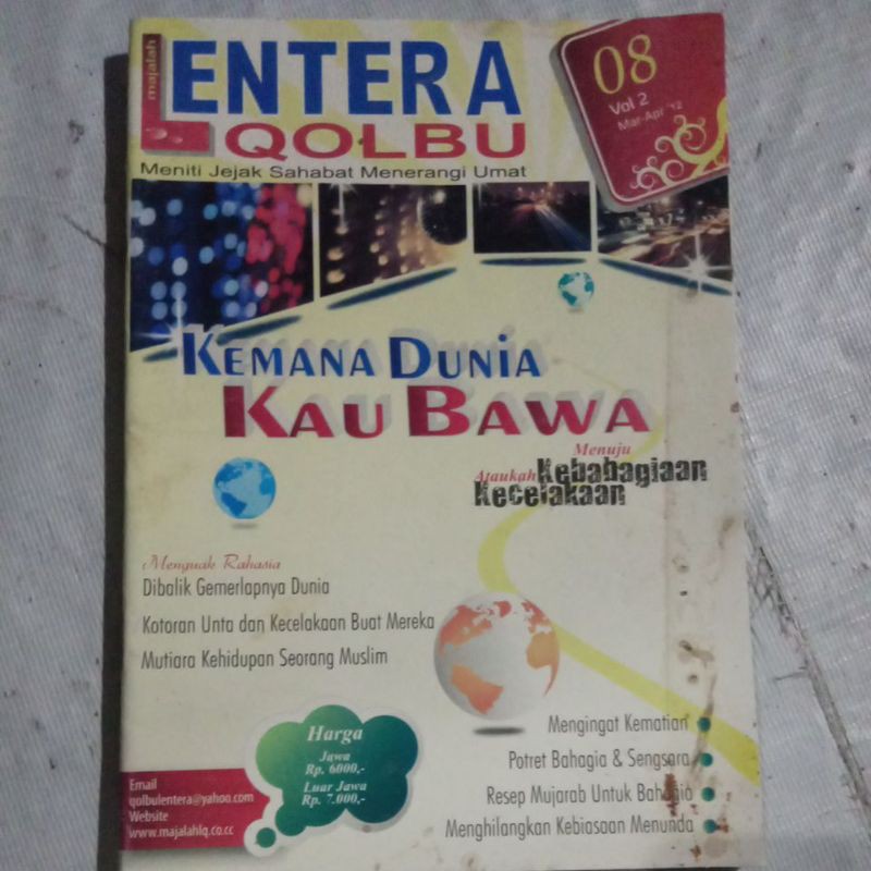 Jual majalah lentera Qolbu dengan tema "Kemana Dunia Kau Bawa | Shopee ...