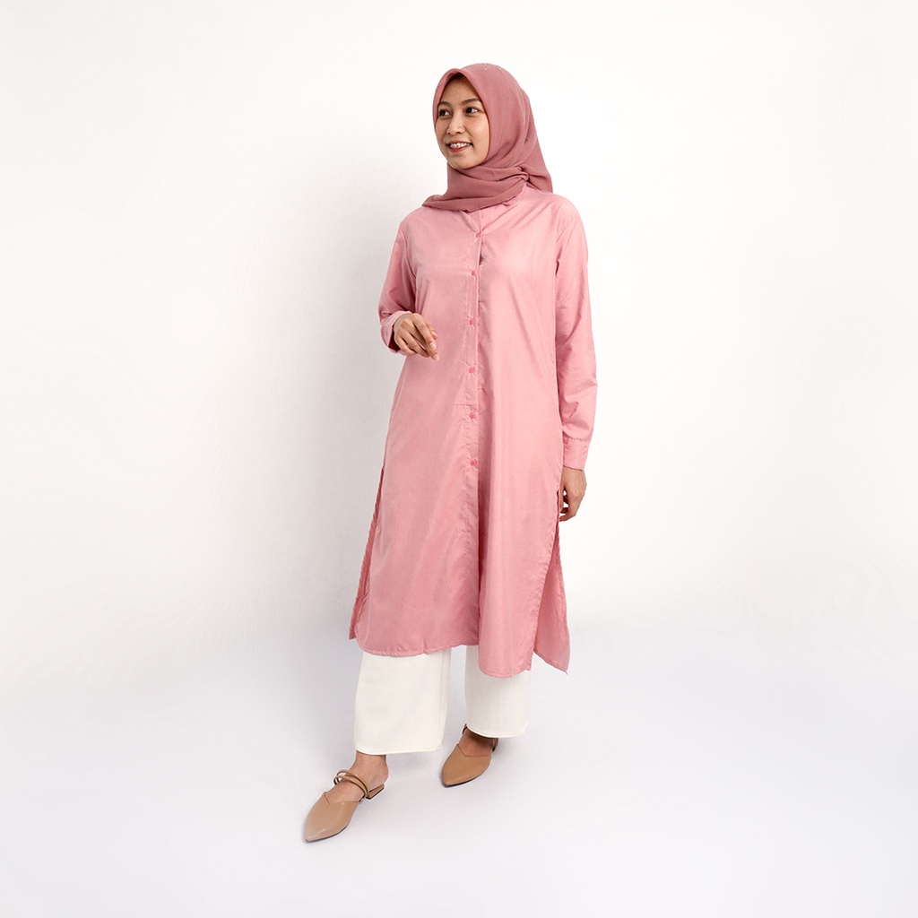 Jual LADY Long Tunik Wanita Premium Bahan Twistcone Fit L | Shopee Indonesia