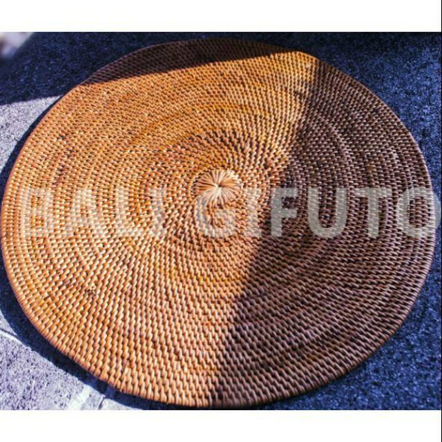 Jual Alas Anyam Rotan/Tatakan Piring/Placemat/Bulat Rotan Ate BALI ...