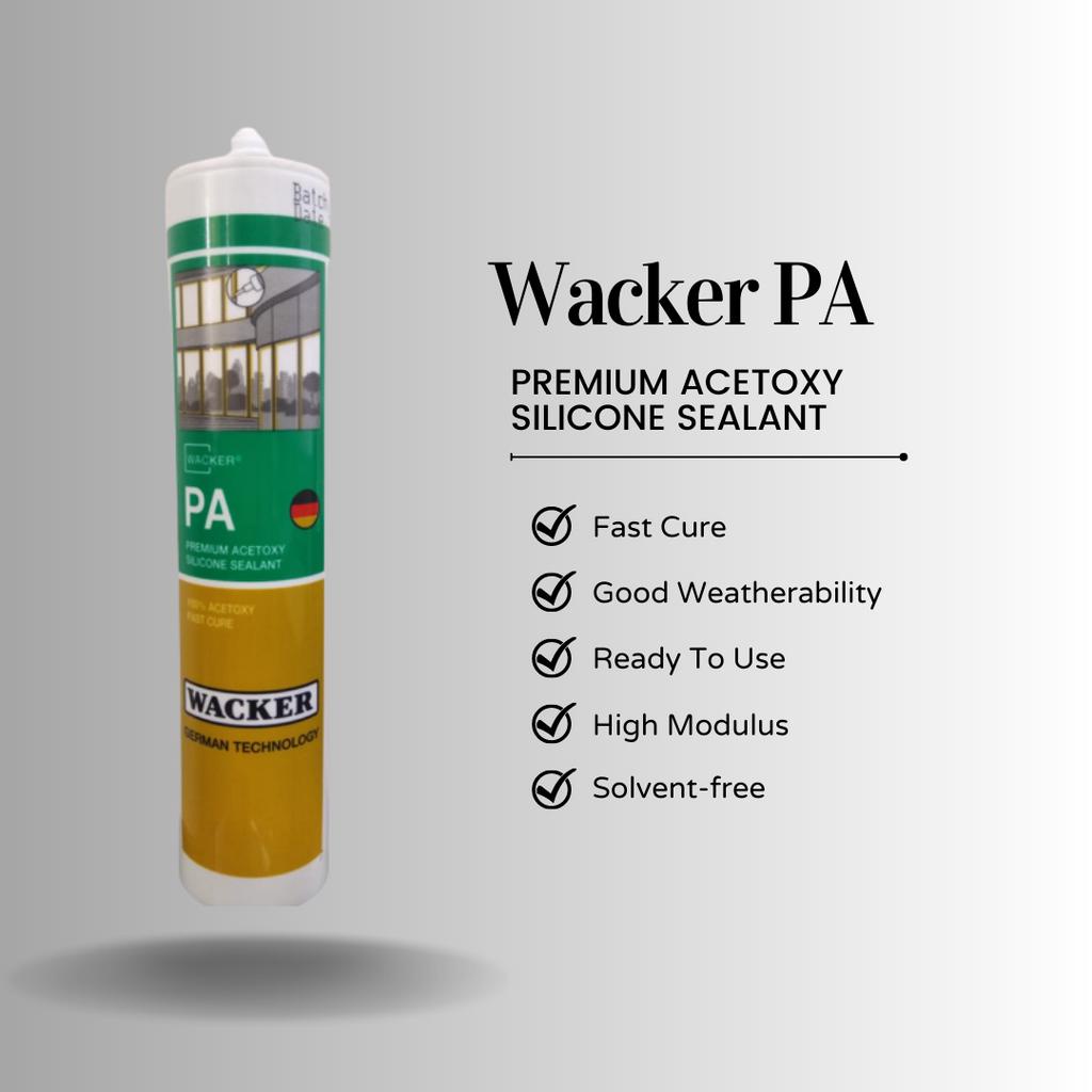 Jual WACKER PREMIUM ACETOXY SILICON SEALANT 280ML | Shopee Indonesia