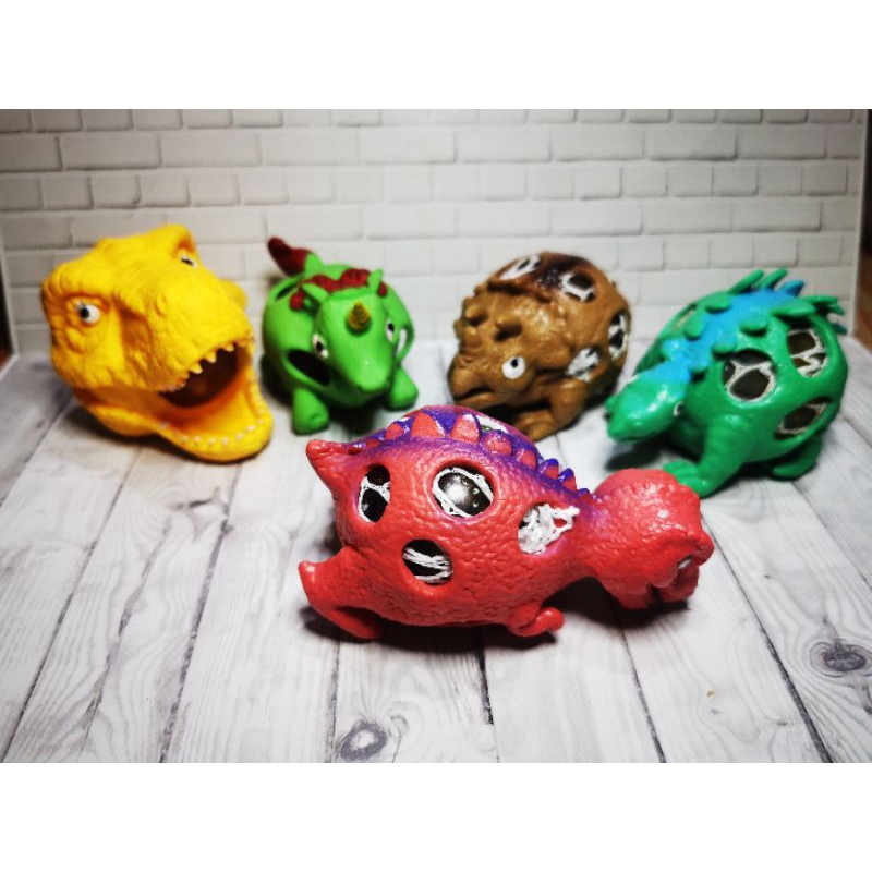Jual mainan squishy oenghilang stress ball dino dinosaur telur ...