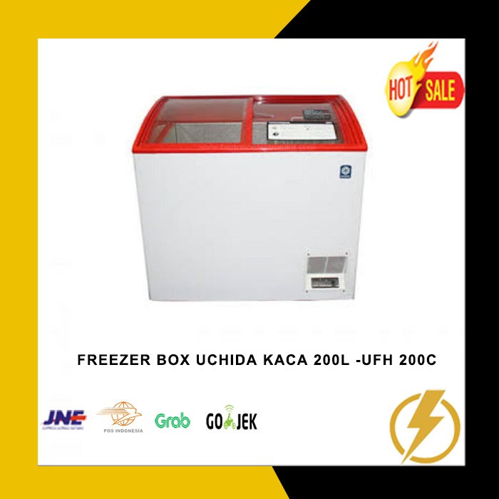 Jual FREEZER BOX UCHIDA KACA 200 L UFH 200 C | Shopee Indonesia