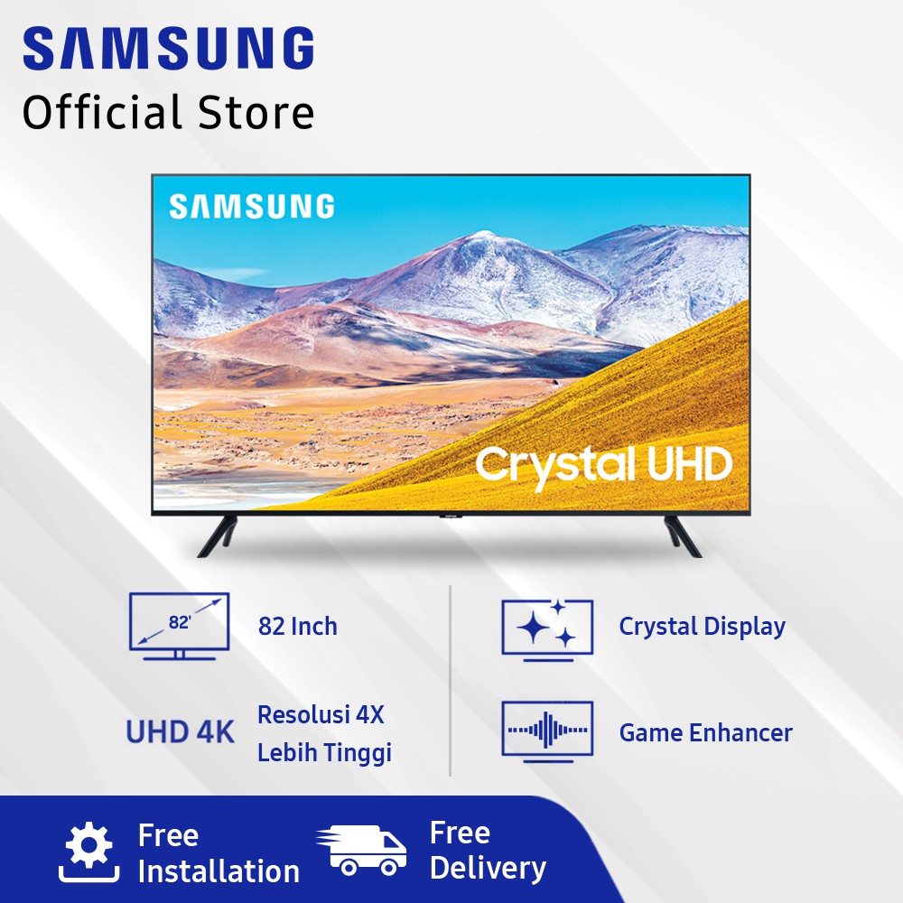 Jual Samsung UHD 4K Smart TV 82" TU8000 - UA82TU8000KXXD | Shopee Indonesia