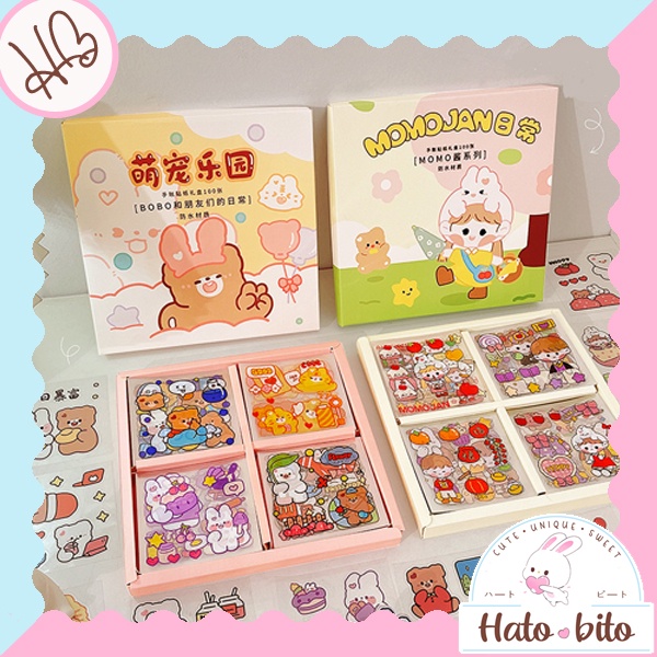Jual 1 set isi 100 lembar sticker kawai cute lucu dekorasi scrapbook ...