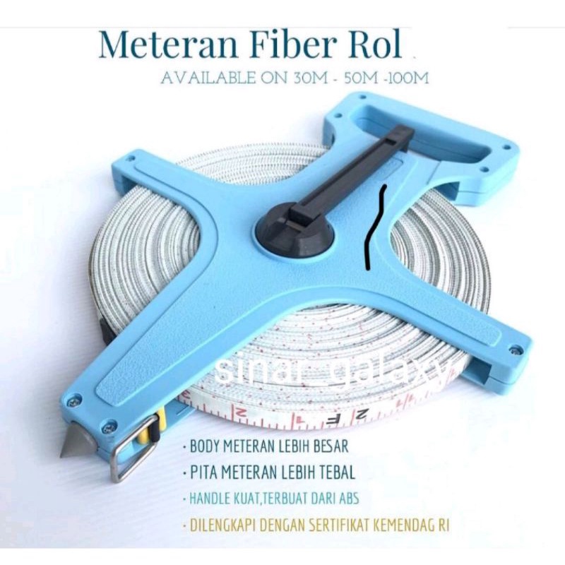 Jual METERAN TANCAP UKUR/METERAN TANAH/METERAN FIBER ROL | Shopee Indonesia