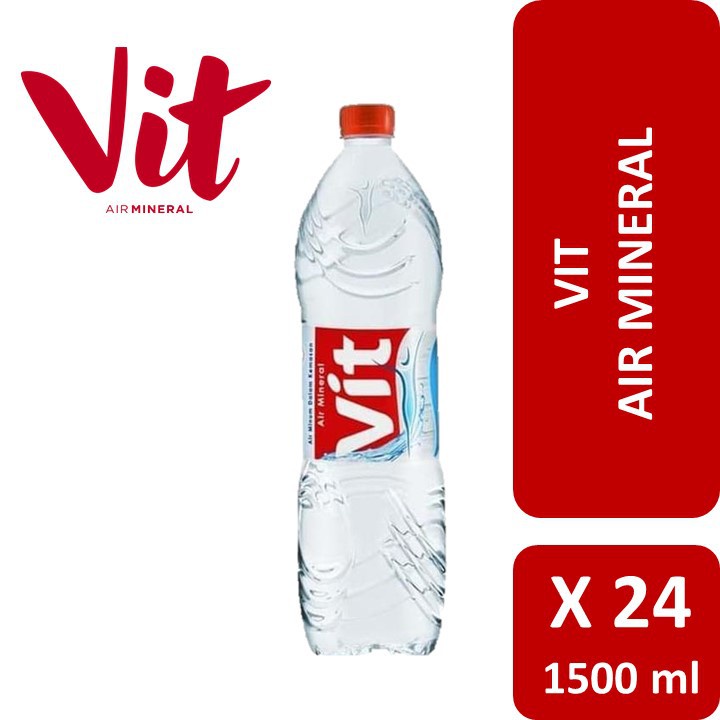 Jual VIT Air Mineral Kemasan Ekonomis Botol Varian 1.5 L [1 DUS x 12 ...