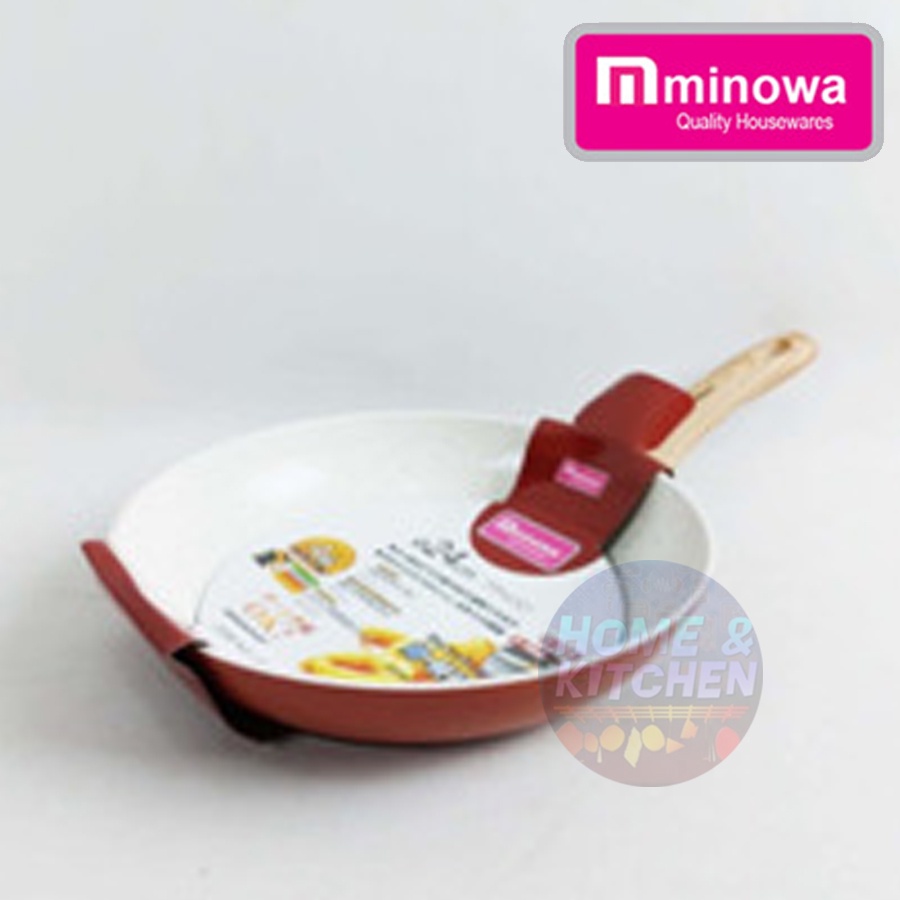 Jual Fry Pan Marble Induksi Yoshikawa 16 / 18 / 20 / 22 cm Minowa Wajan FryPan Penggorengan ...