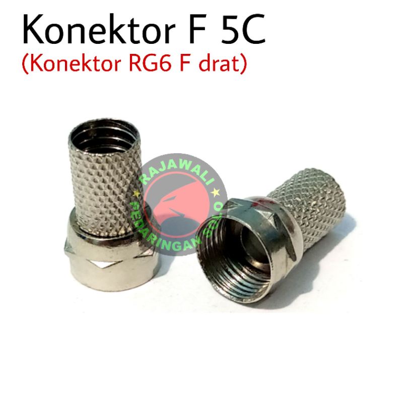 Jual KONEKTOR DRAT F 5C CONNECTOR JACK RG6 F DRAT | Shopee Indonesia