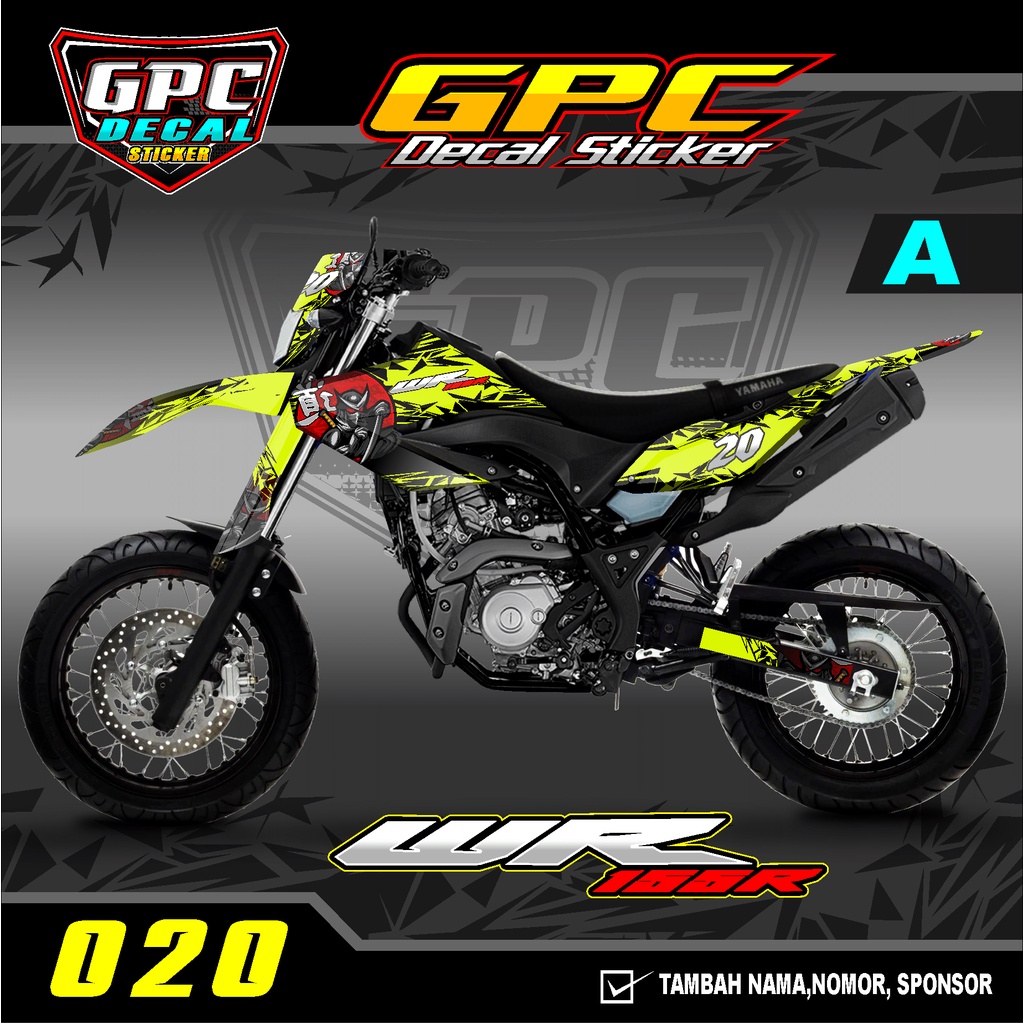Jual Decal Sticker Motor Cross WR155 Fullbody 020- Dekal Stiker WR 155 ...