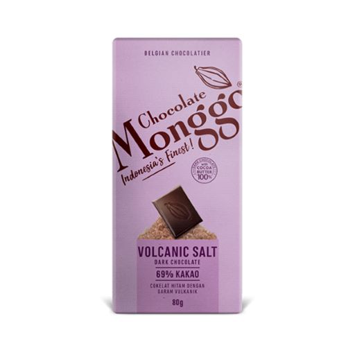 Jual MONGGO DARK CHOCOLATE VOLCANIC SALT 80GR | COKLAT ASLI | CHOCOLATE ...