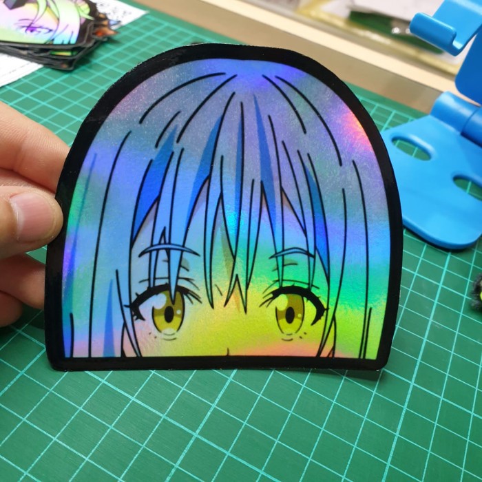 Jual Sticker Hologram Anime - Besar - PSH390 - Tensura - Rimuru ...